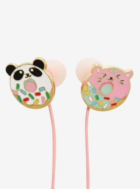 Enamel Panda Donut Earbuds | BoxLunch