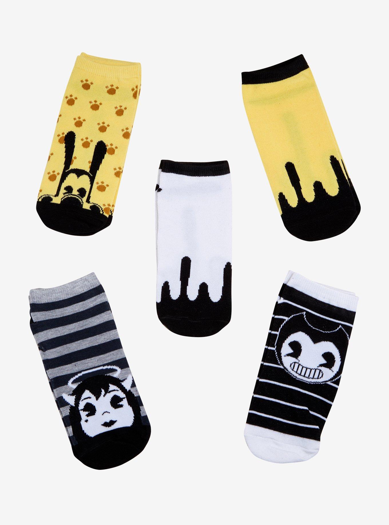 Bendy And The Ink Machine No-Show Socks 5 Pair | Hot Topic