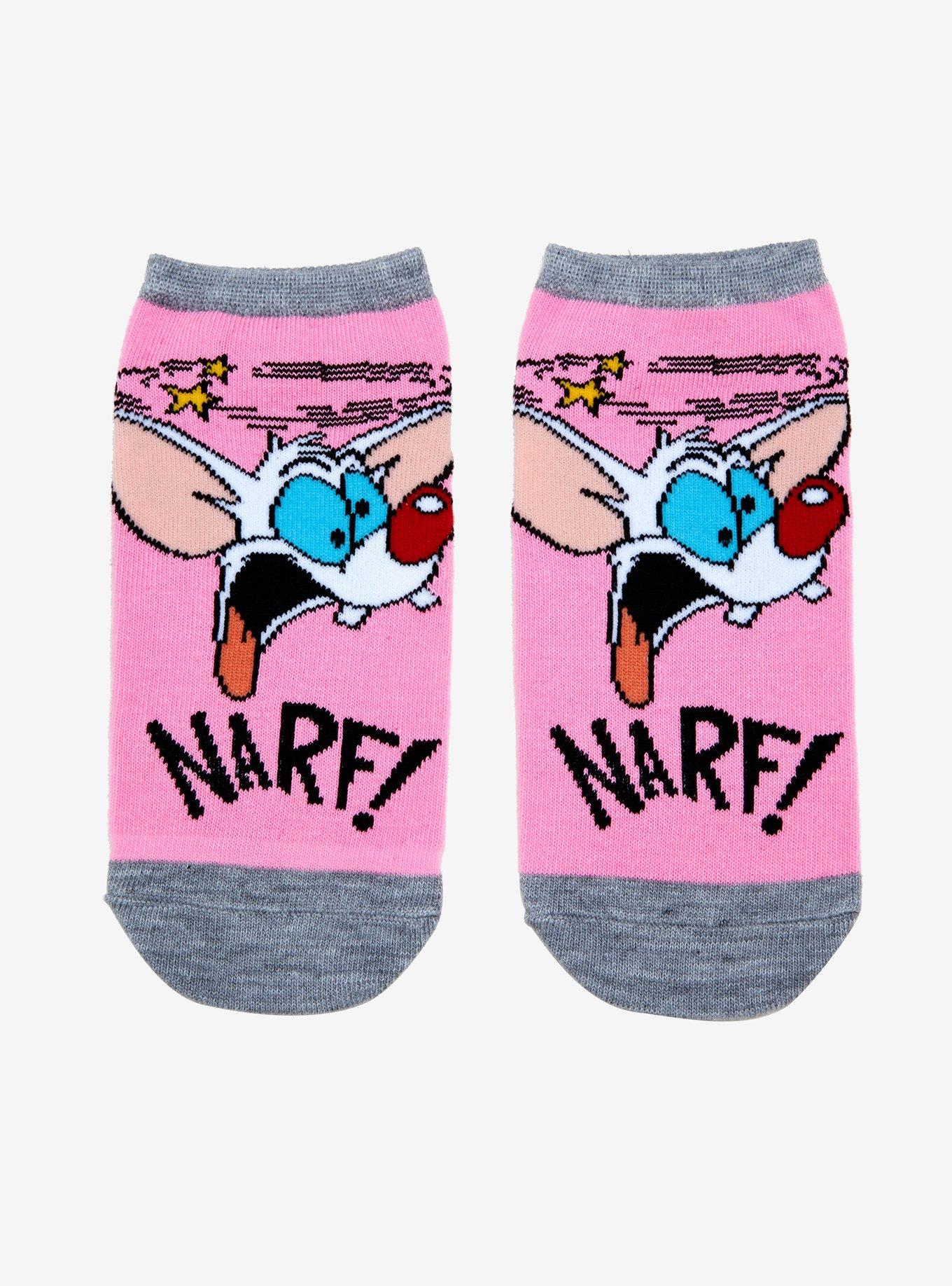 Pinky And The Brain Narf No-Show Socks | Hot Topic