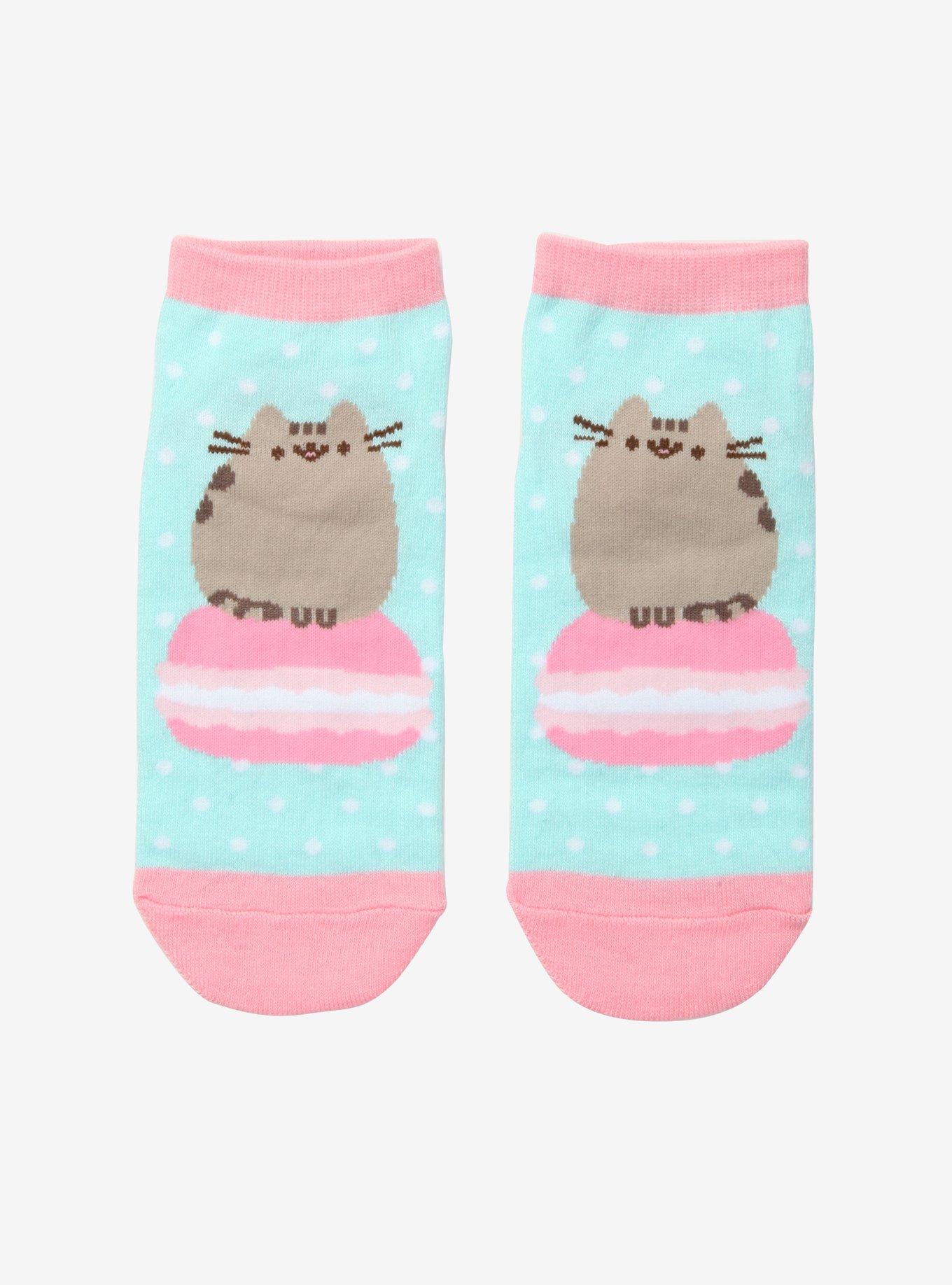 Pusheen Macaroon No-Show Socks | Hot Topic