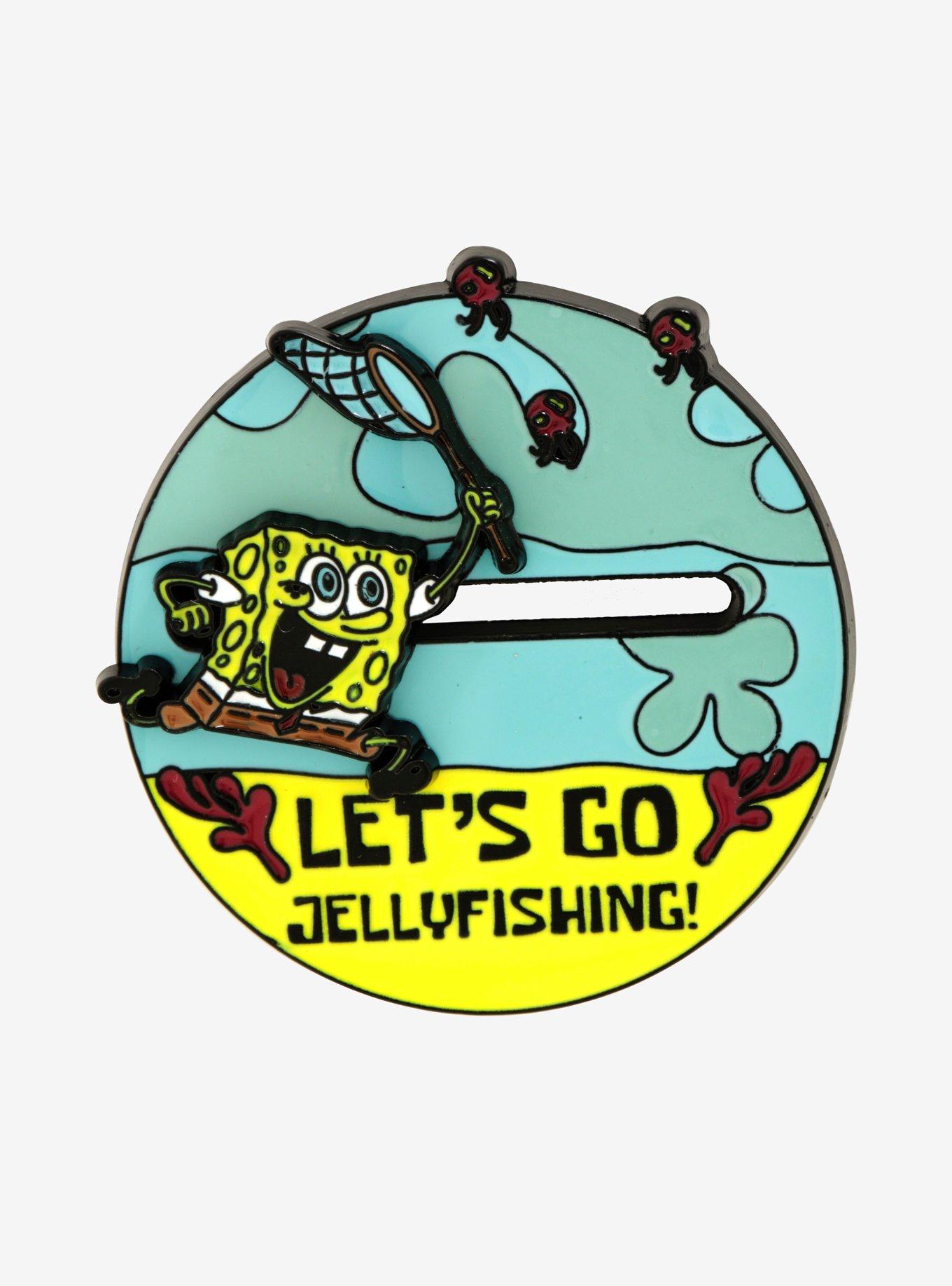 SpongeBob SquarePants Jellyfishing Enamel Pin - BoxLunch Exclusive ...