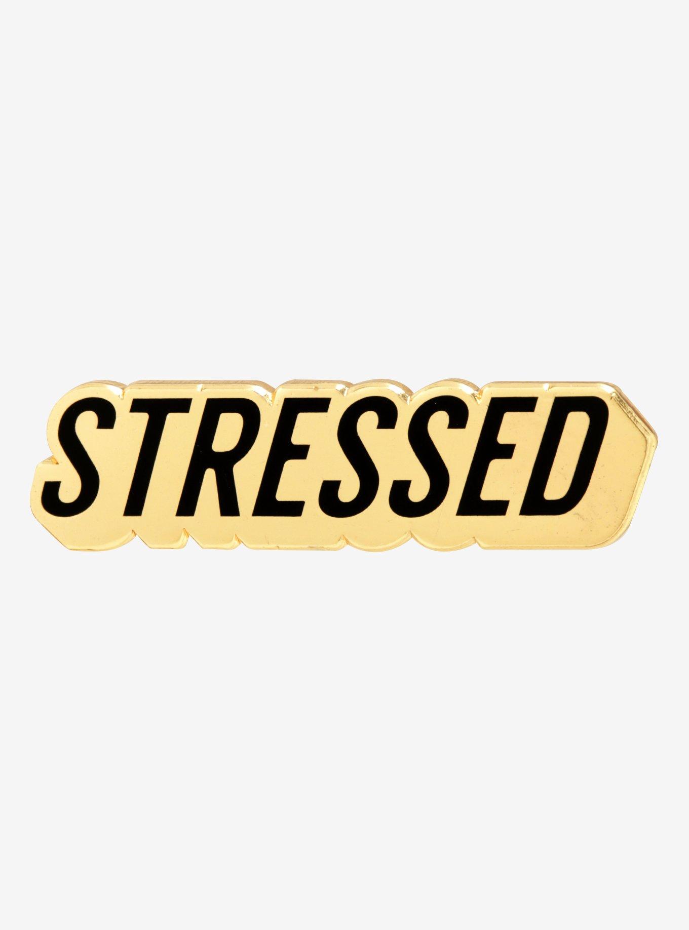Pin God Stressed Enamel Pin | Hot Topic
