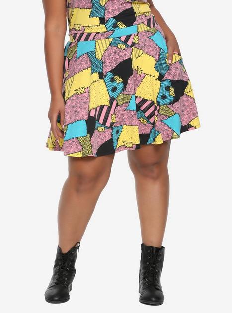 The Nightmare Before Christmas Sally Pattern Skirt Plus Size | Hot Topic