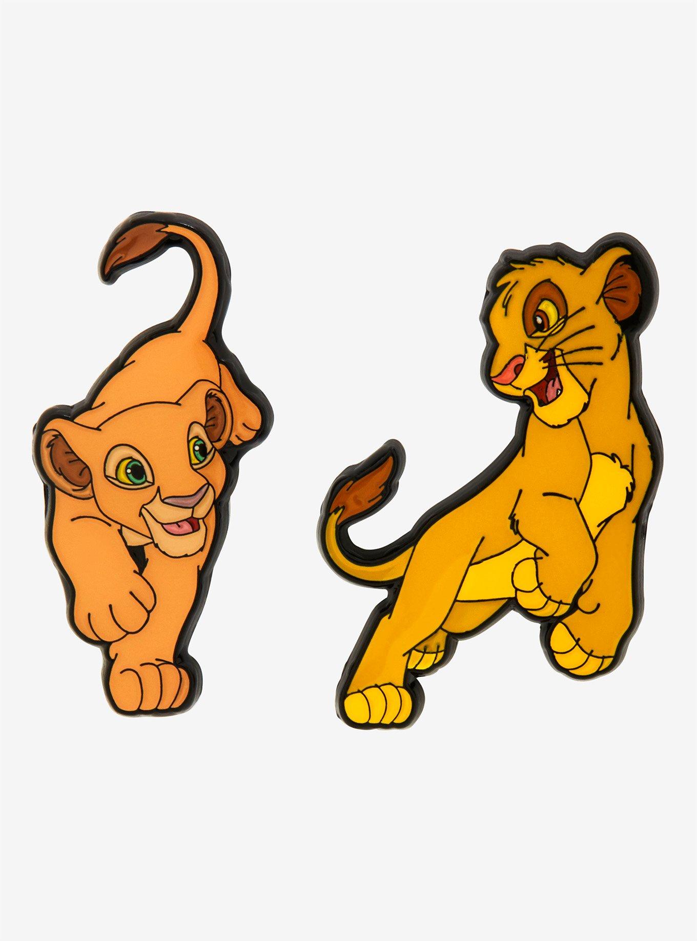 Disney The Lion King Simba & Nala Enamel Pin Set - BoxLunch Exclusive ...