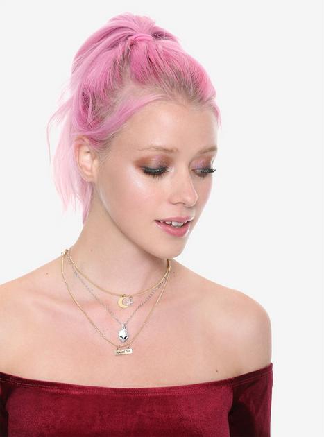 Spaced Out Necklace Set | Hot Topic