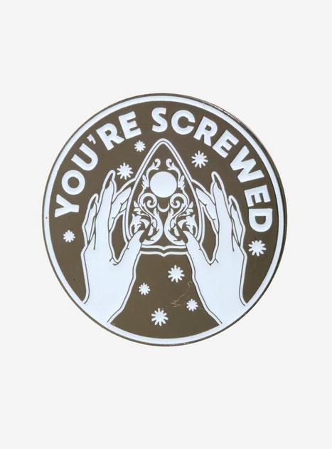 You're Screwed Planchette Enamel Pin | Hot Topic