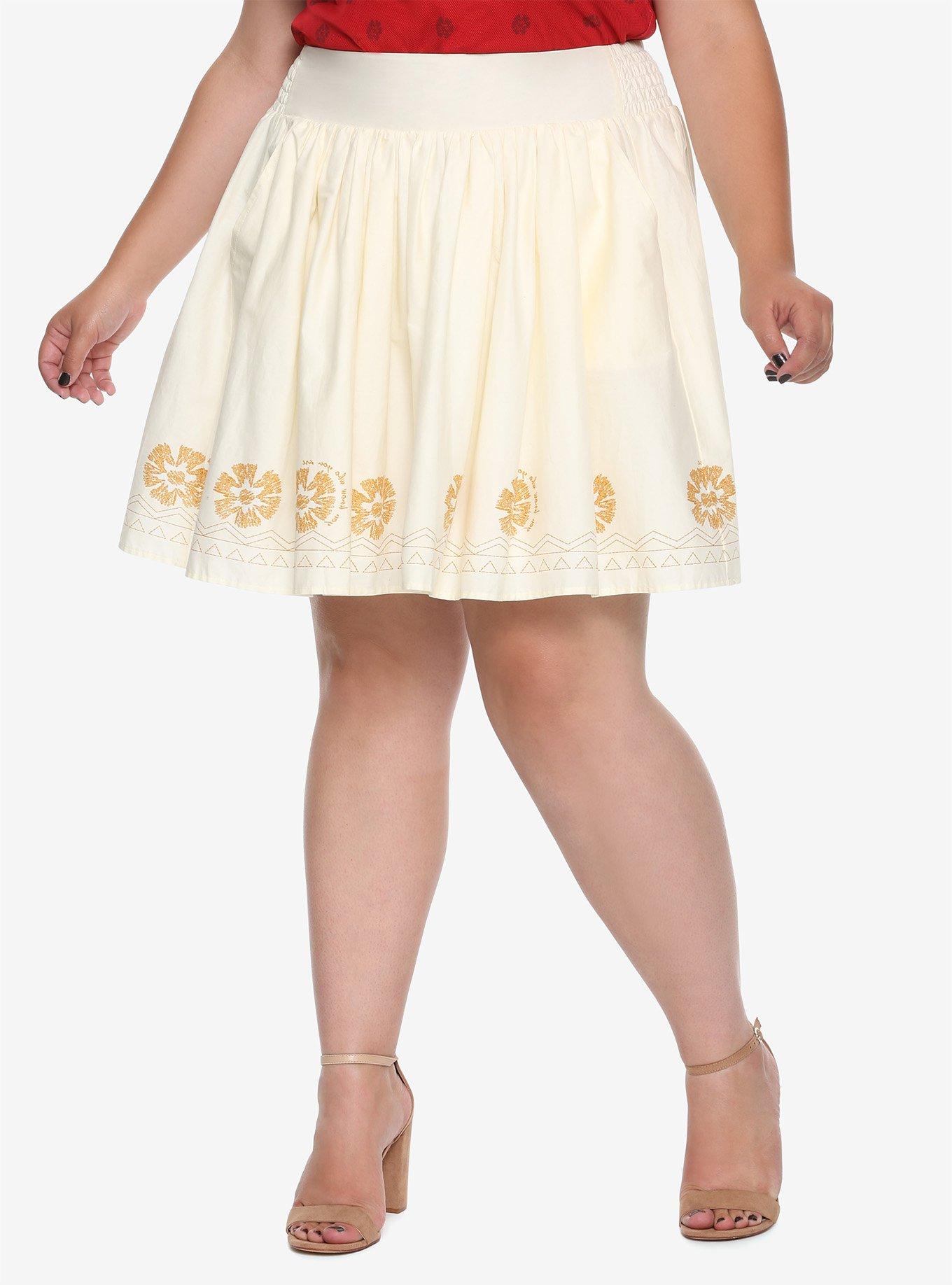 Her Universe Destination Disney Moana Border Print Skirt Plus Size Hot Topic
