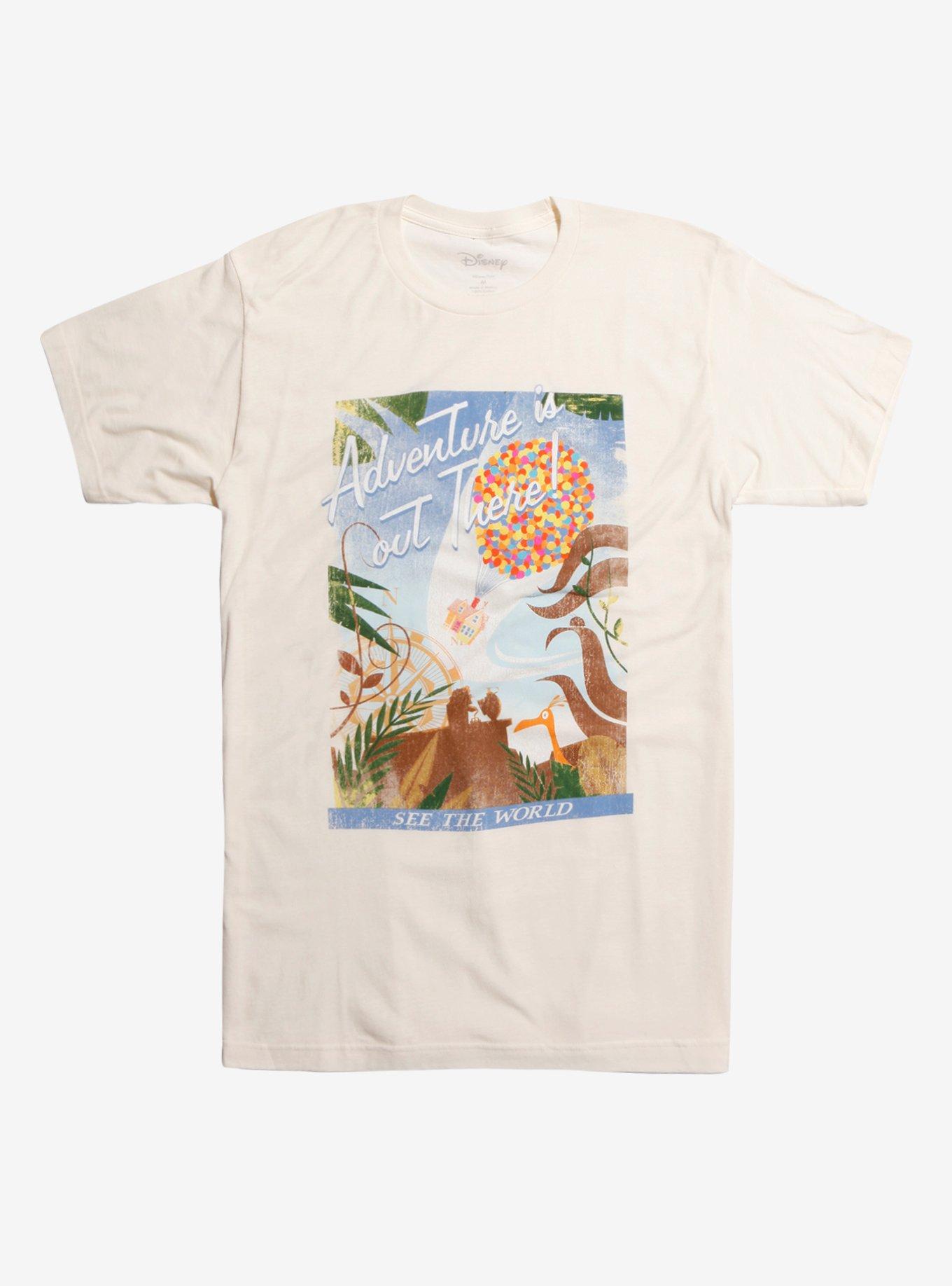 Disney Pixar Up Travel Poster T-Shirt Hot Topic Exclusive | Hot Topic