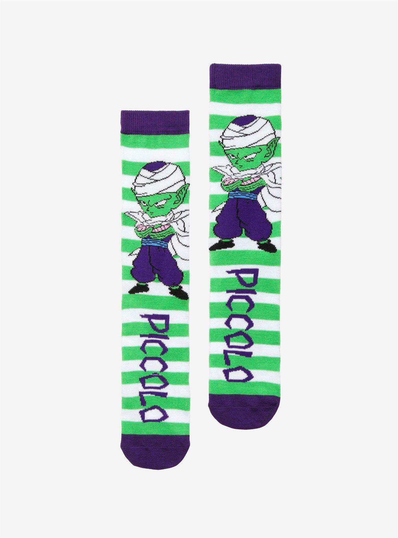 Dragon Ball Z Piccolo Striped Crew Socks | BoxLunch