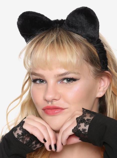 Blackheart Black Bear Ear Headband | Hot Topic