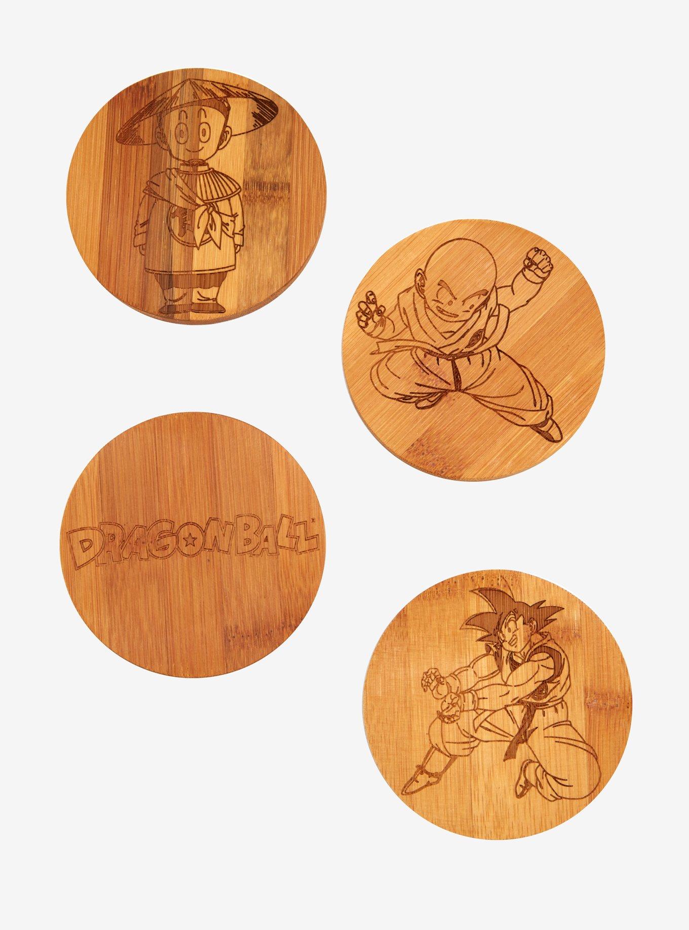 Dragon Ball Z Wooden Coaster Set | Hot Topic
