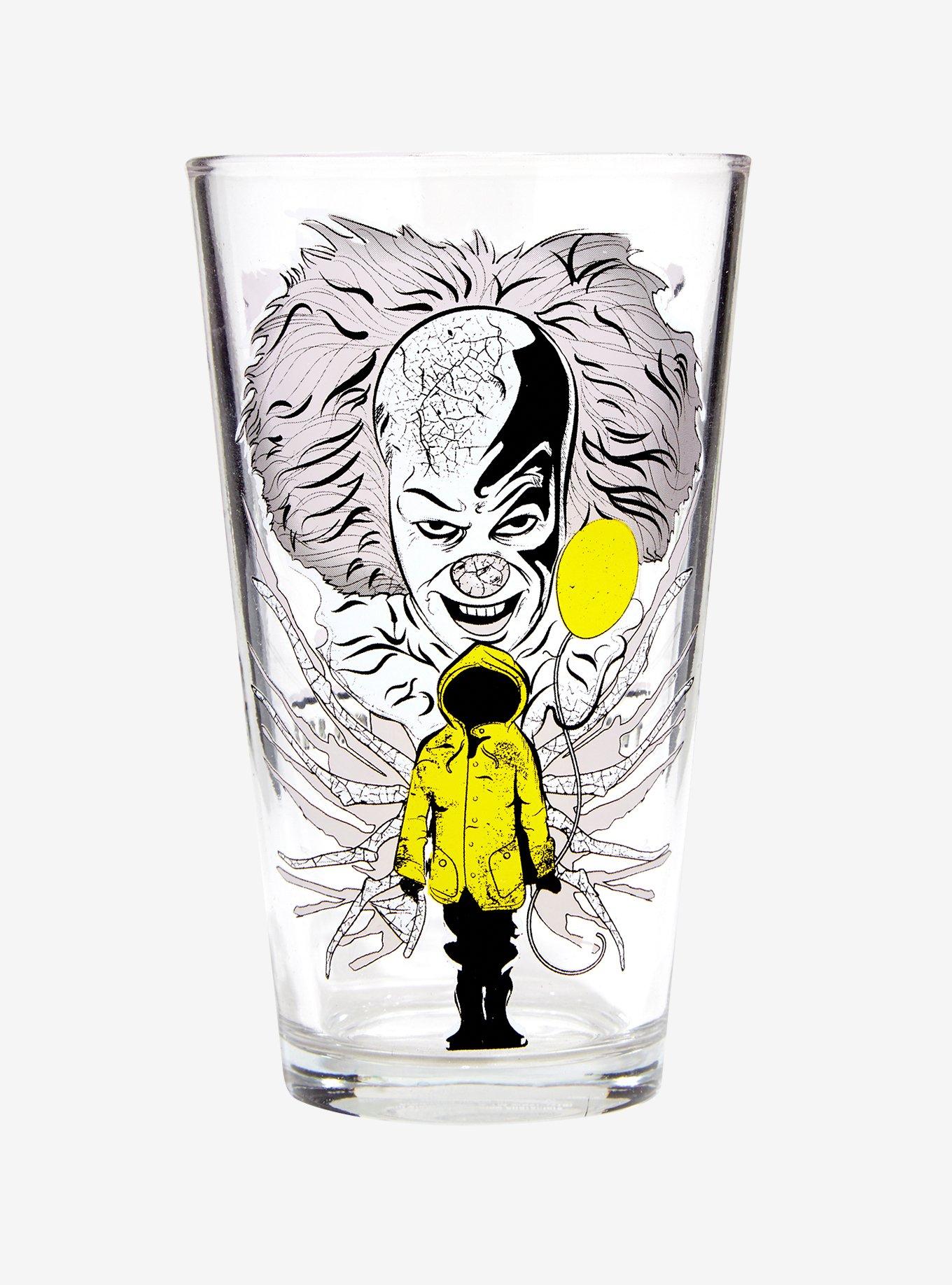 IT Pennywise & Georgie Cold Reveal Pint Glass | Hot Topic