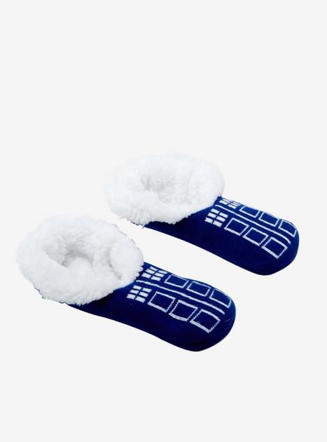 Doctor Who Slip-On TARDIS Slippers | Hot Topic