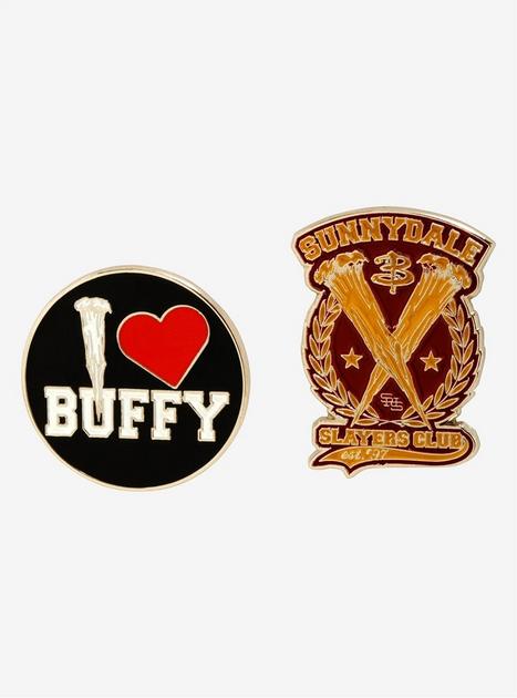 Buffy The Vampire Slayer Heart Enamel Pin Set | BoxLunch