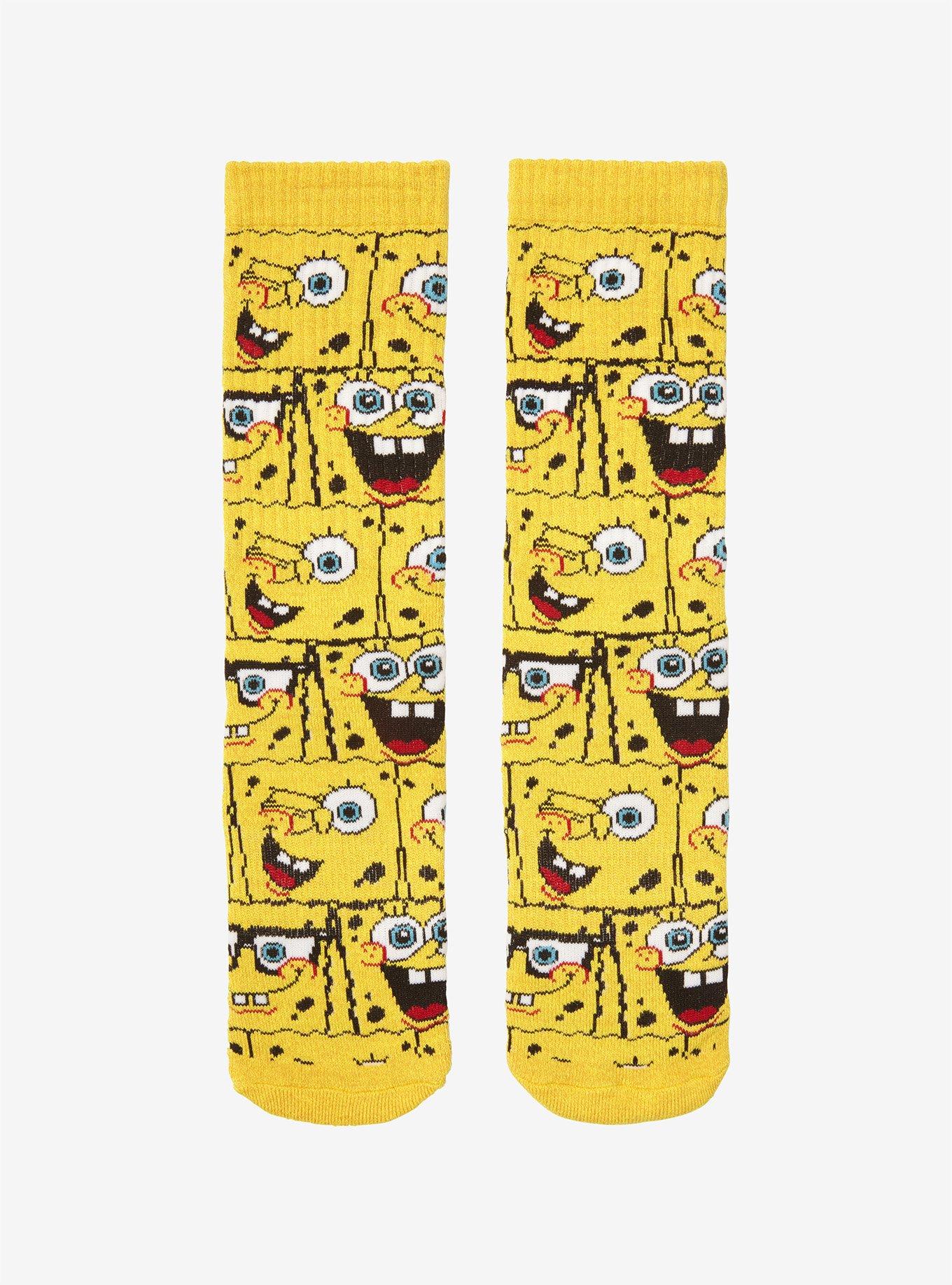 Spongebob Squarepants Expressions Crew Socks Hot Topic