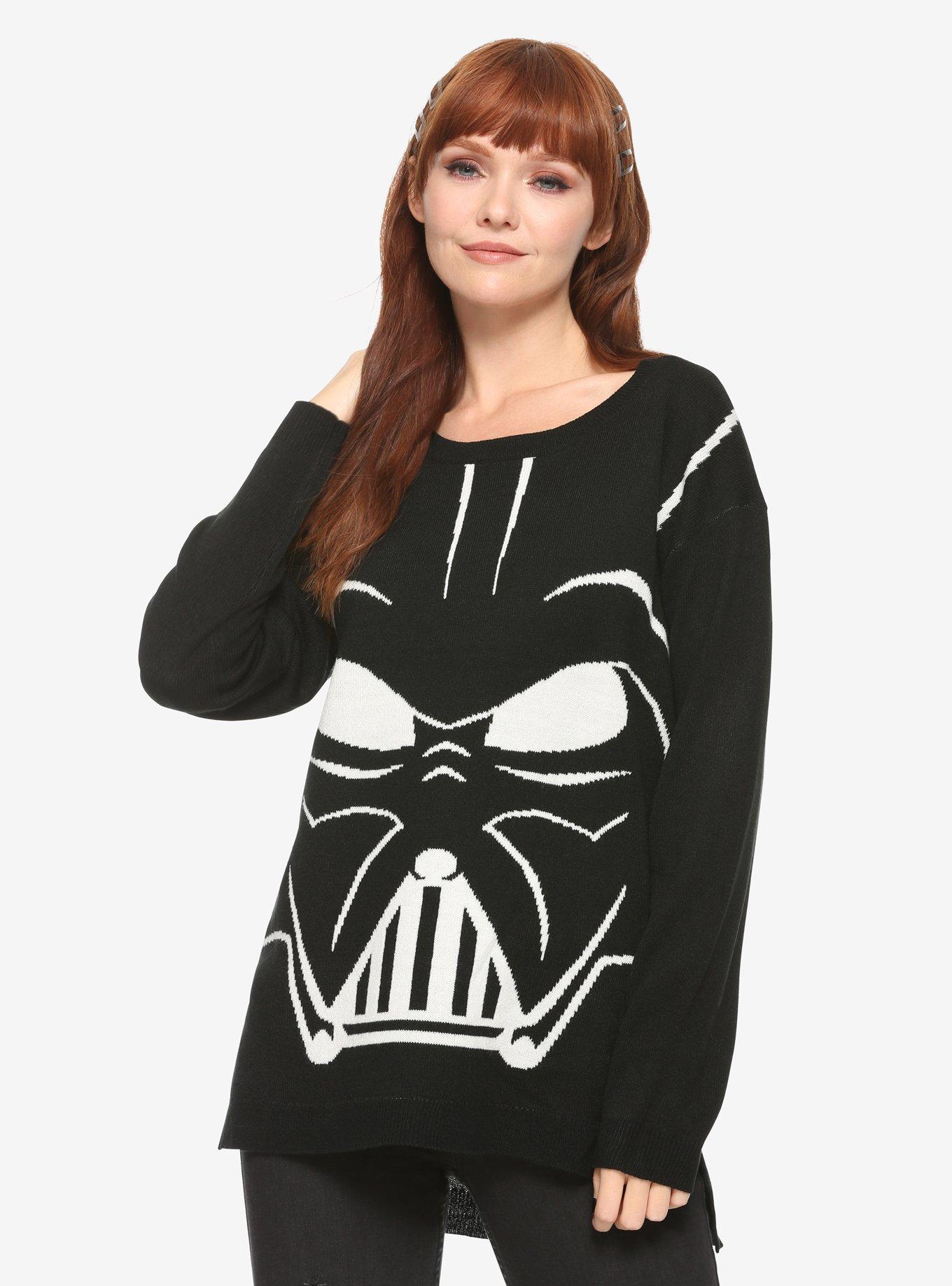 Her Universe Star Wars Darth Vader Intarsia Girls Sweater | Hot Topic