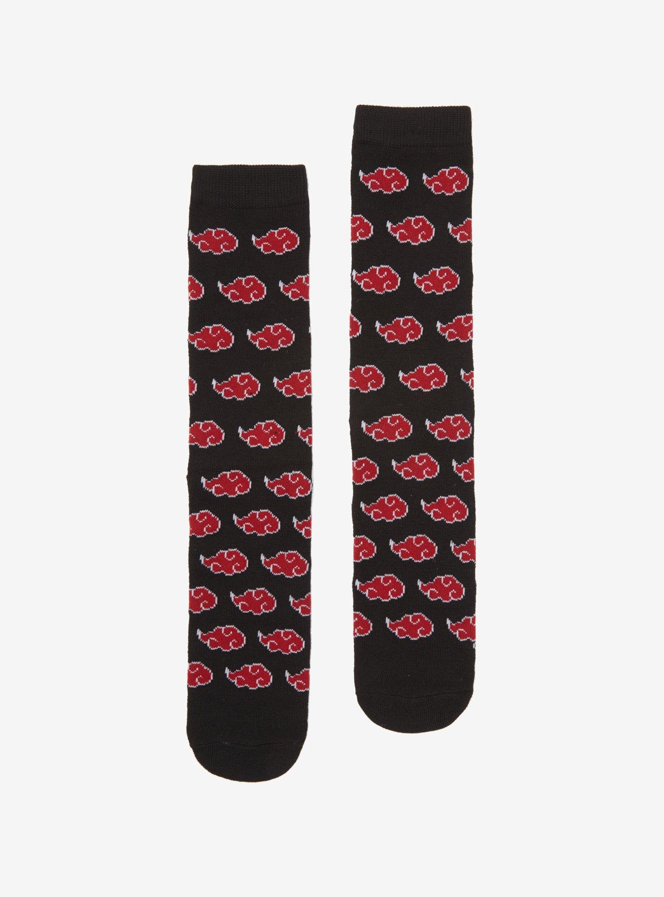 Naruto Akatsuki Allover Print Socks | BoxLunch