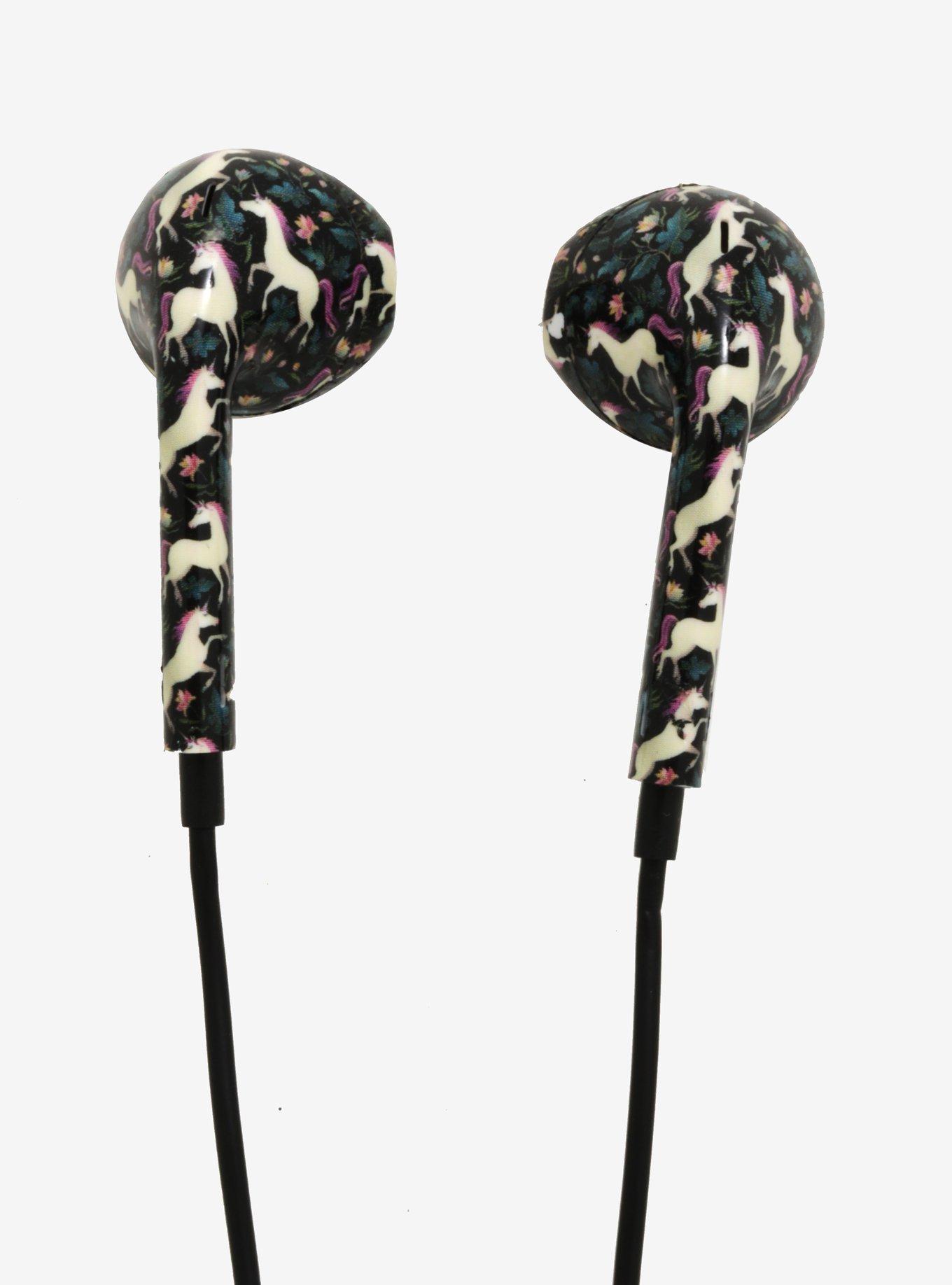 Floral Unicorn Earbuds | Hot Topic
