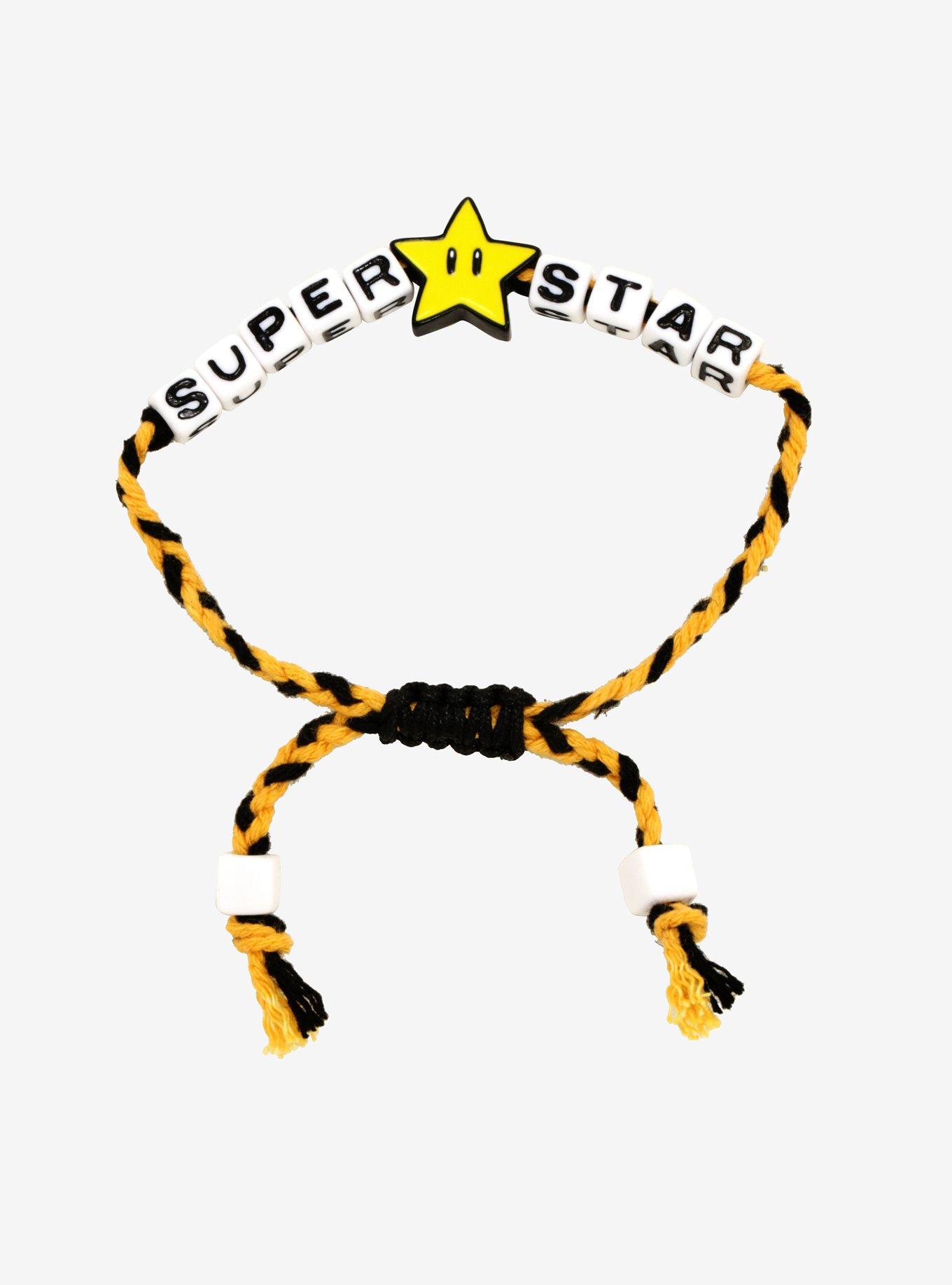 Nintendo Super Mario Super Star Cord Bracelet | Hot Topic