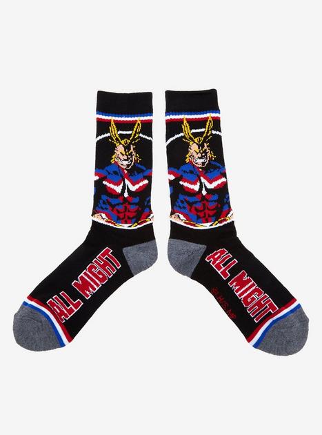 My Hero Academia All Might Crew Socks | Hot Topic