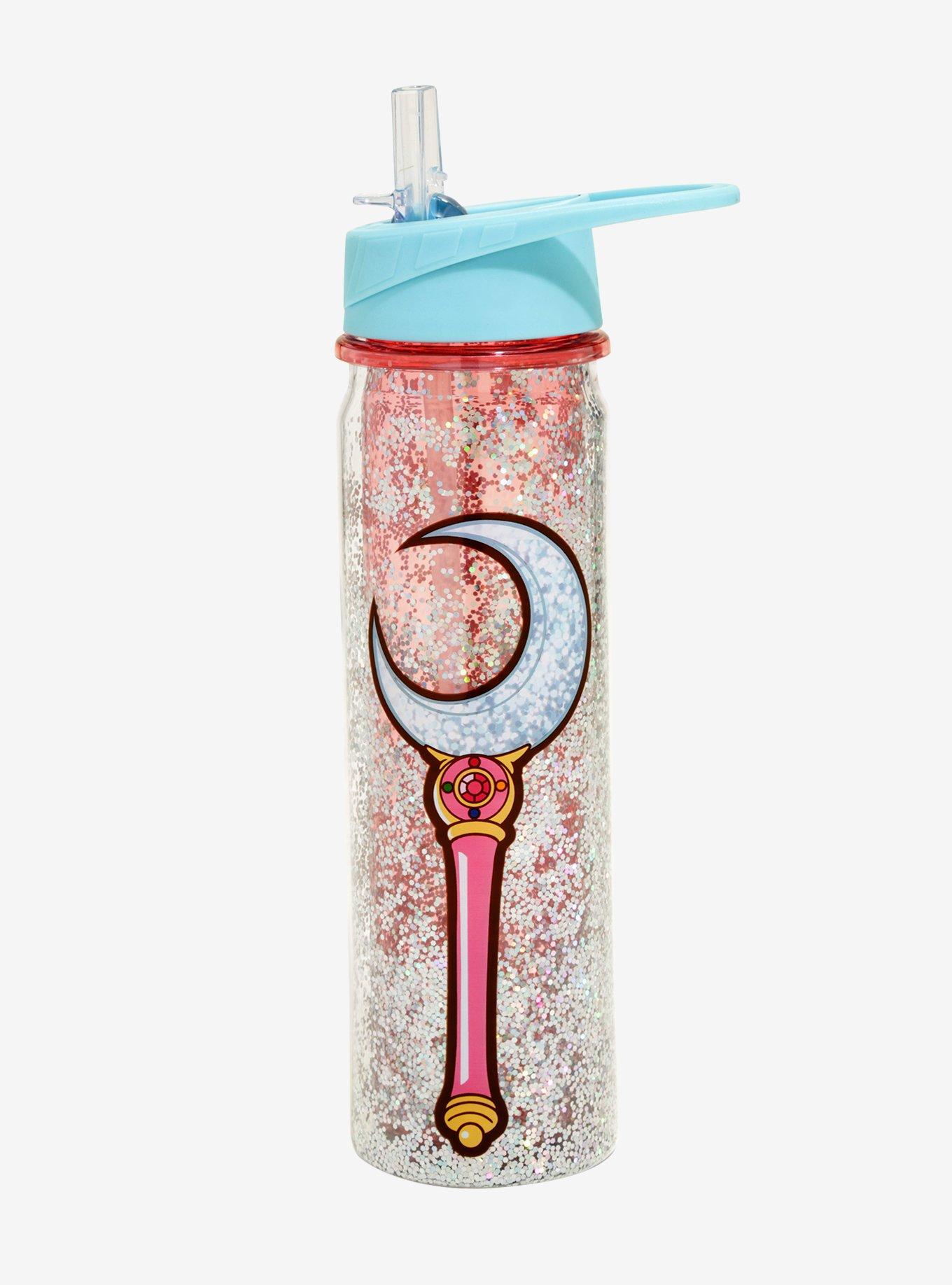 Sailor Moon Moonlight Stick Glitter Water Bottle | Hot Topic