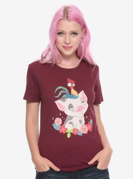 Disney Moana Hei Hei On Pua Girls T-Shirt | Hot Topic