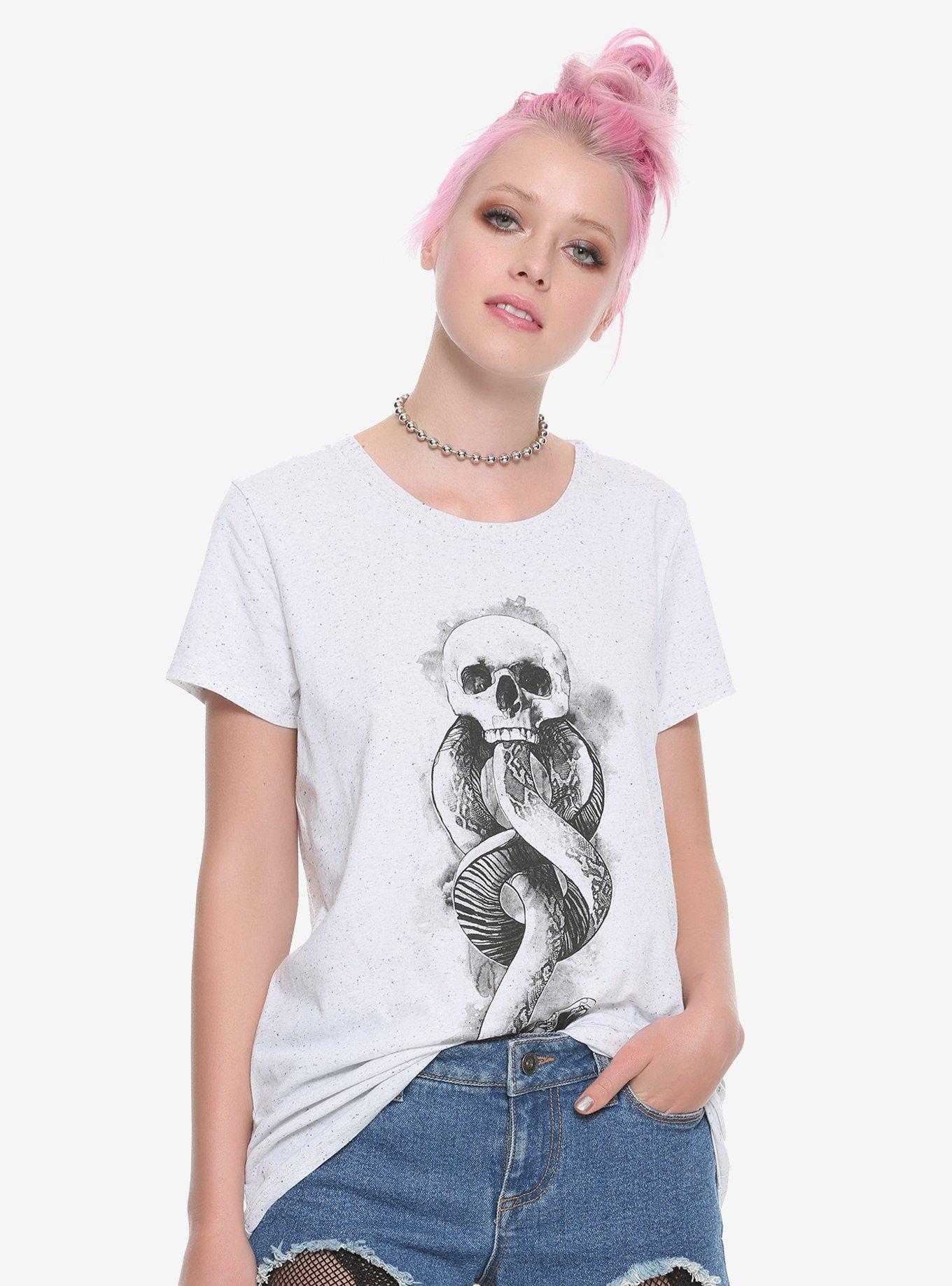 Harry Potter Dark Mark Speckled Girls T Shirt Hot Topic