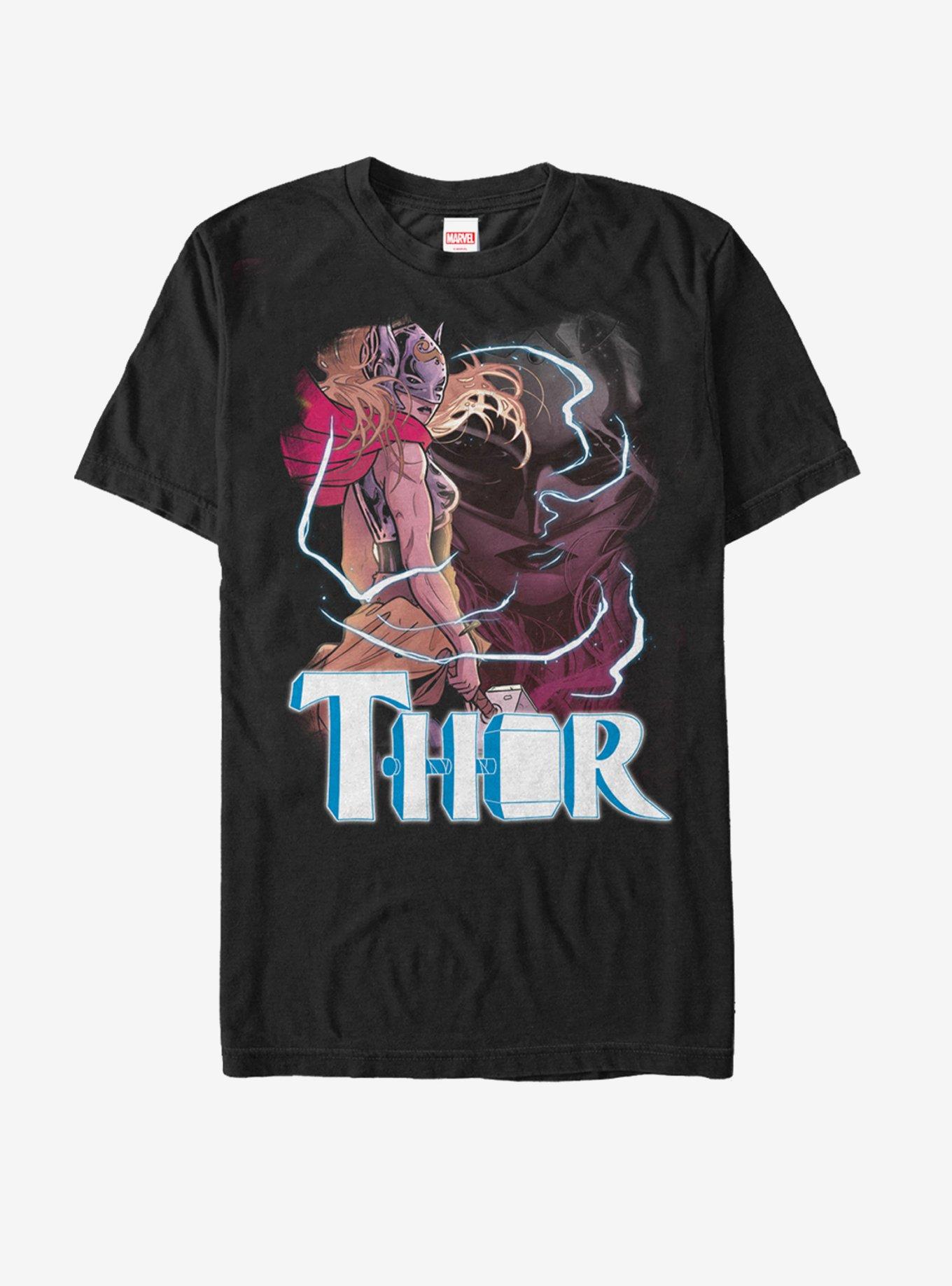 Marvel Thor Lightning T-Shirt - BLACK | Hot Topic
