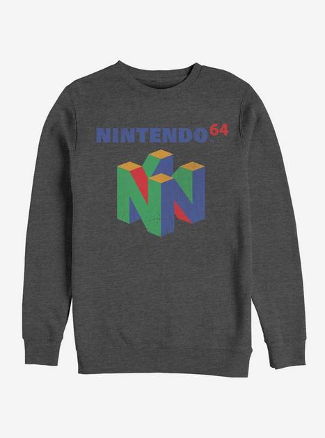 Nintendo Classic N64 Logo Sweatshirt - BLUE | Hot Topic