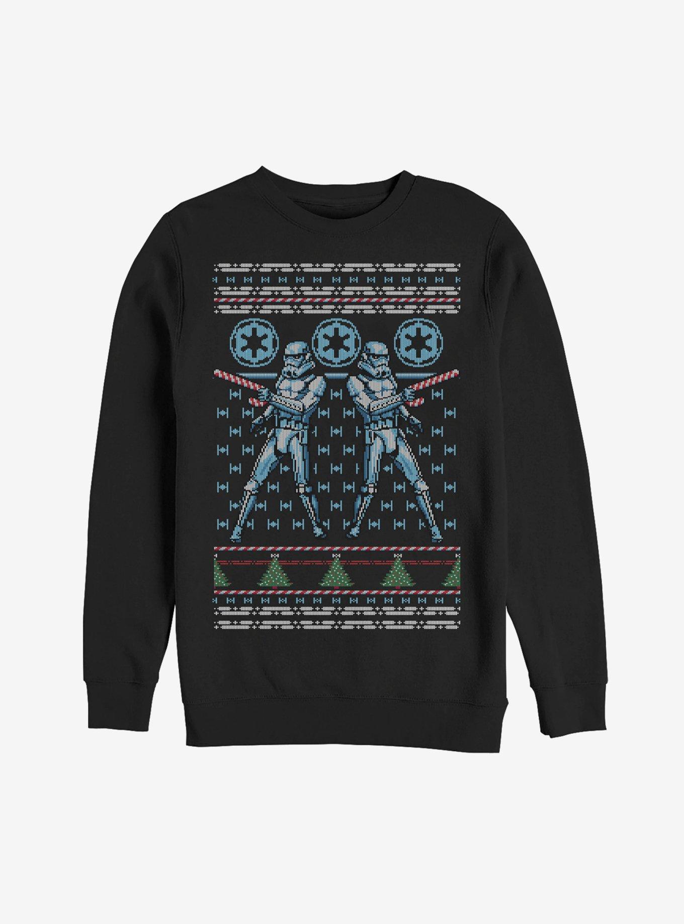 Star Wars Ugly Christmas Sweater Candy Stormtrooper Sweatshirt - BLACK ...