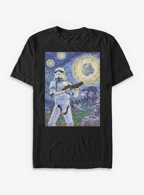 Star Wars Stormtrooper Starry Night T-Shirt - BLACK | Hot Topic