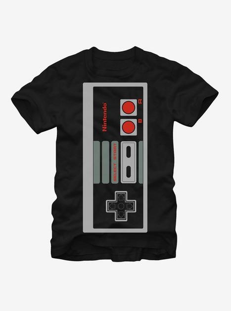 Nintendo Big NES Controller T-Shirt - BLACK | Hot Topic