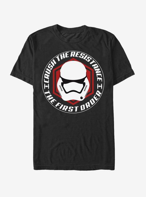 Star Wars First Order Crush the Resistance T-Shirt - BLACK | Hot Topic