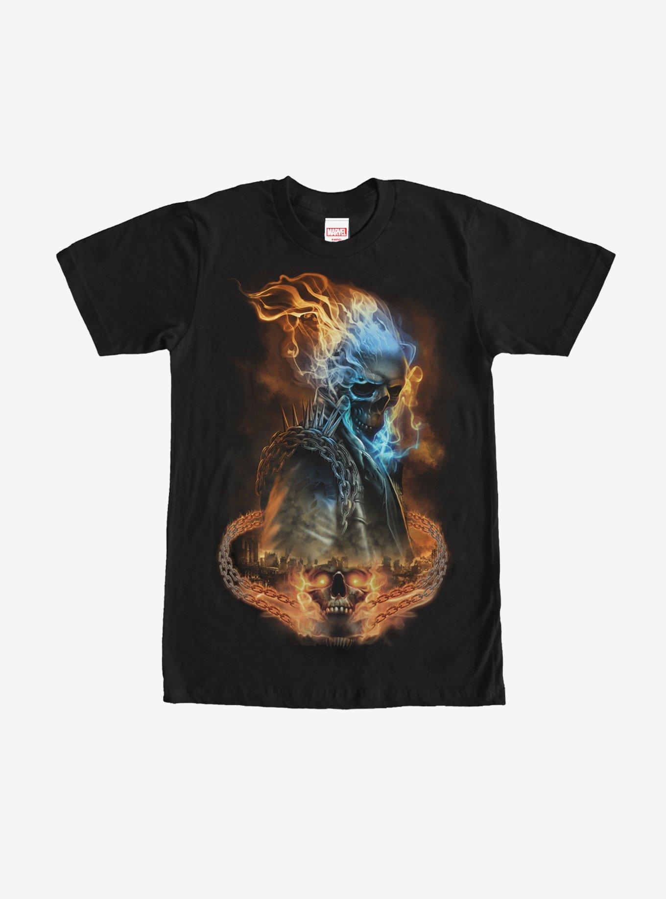 Marvel Ghost Rider Hellfire Chain T-Shirt - BLACK | Hot Topic
