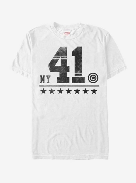Marvel Captain America NY 41 T-Shirt - WHITE | Hot Topic