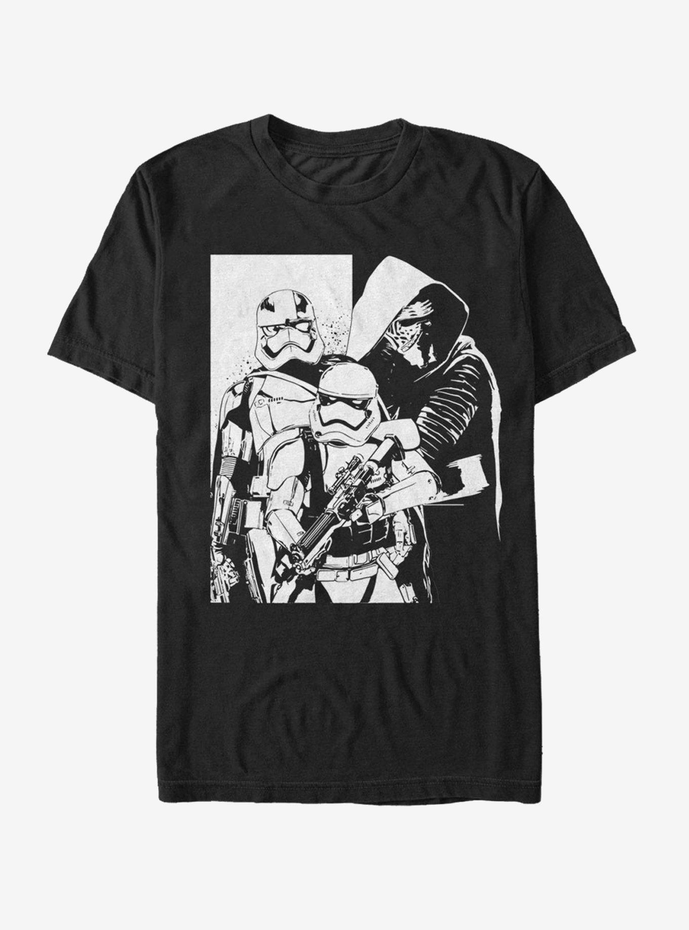 Star Wars First Order Three T-Shirt - BLACK | Hot Topic