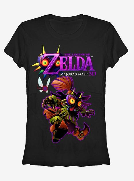 Nintendo Legend of Zelda Majora's Mischief Girls T-Shirt - BLACK | Hot ...