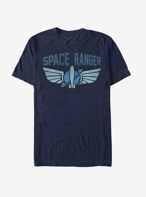 Toy Story Buzz Lightyear Star Command Logo T-Shirt - BLUE | Hot Topic