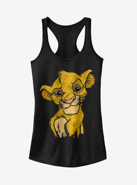 Disney The Lion King Simba Smirk Girls Tank Top - BLACK | Hot Topic