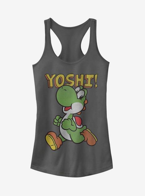 Nintendo Running Yoshi Girls Tank - GREY | Hot Topic
