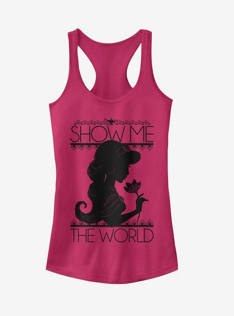 Disney Aladdin Jasmine Show Me The World Girls Tank Top Red Hot Topic