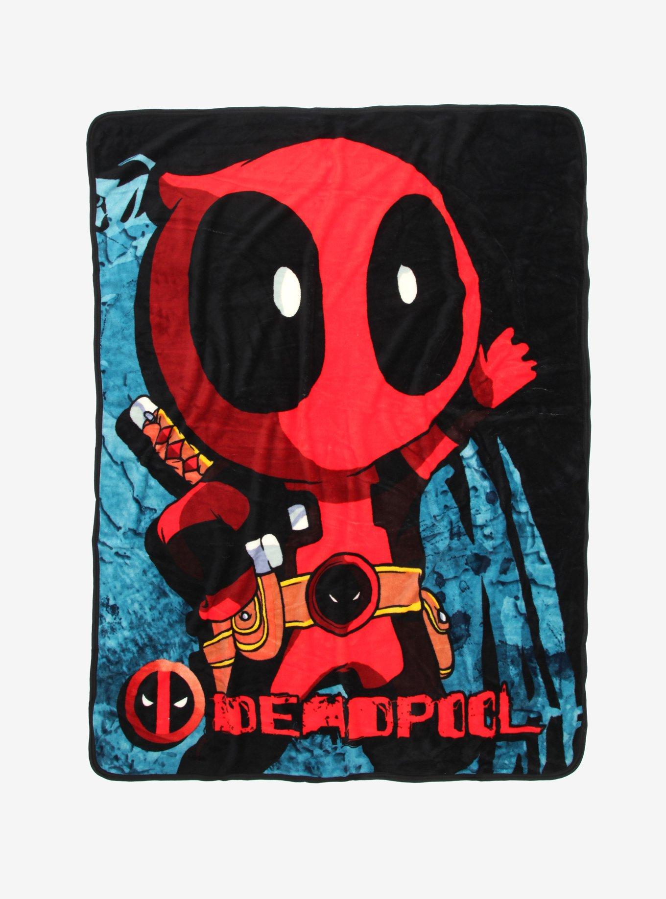 Marvel Deadpool Chibi Throw Blanket | Hot Topic