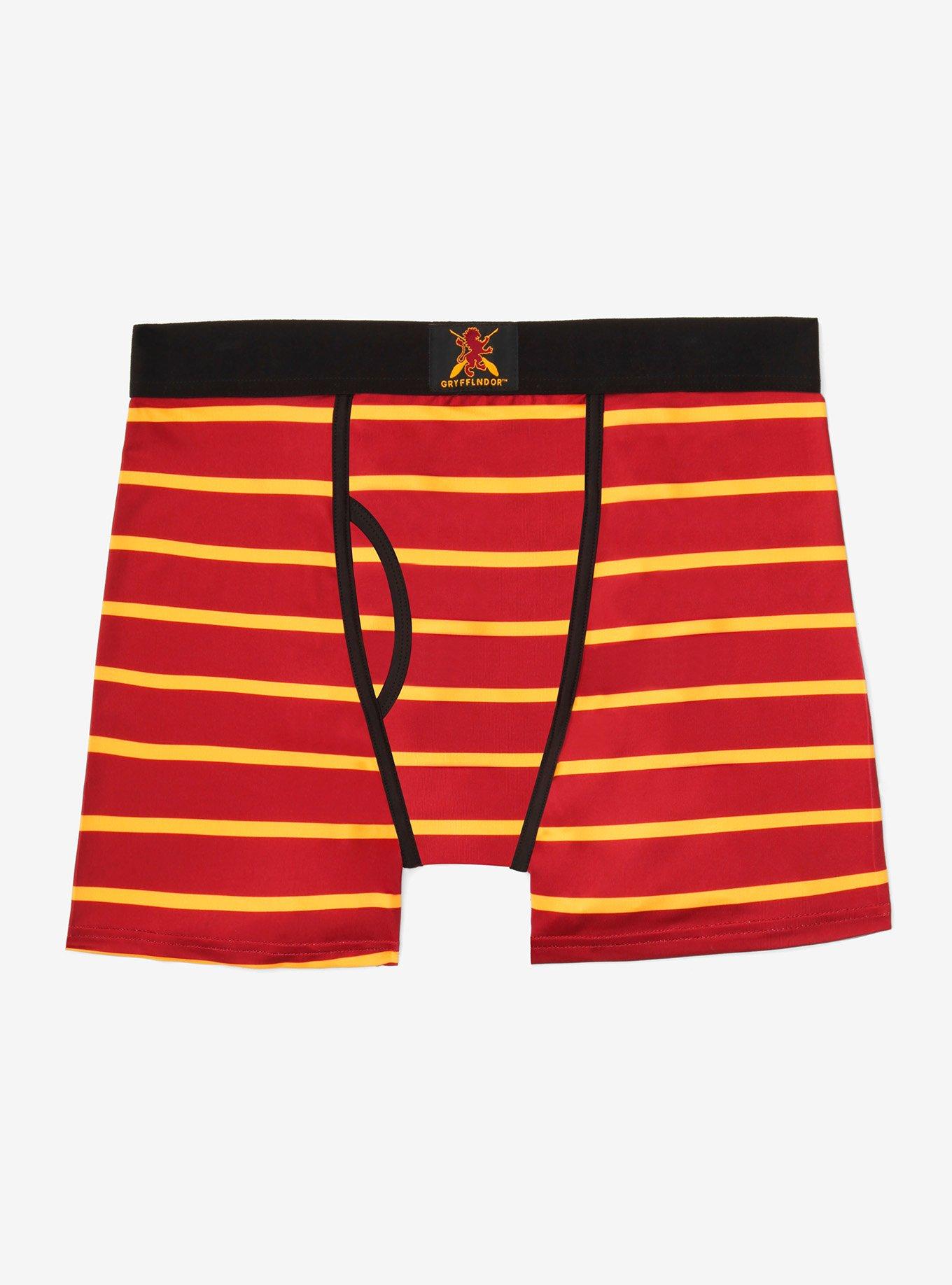 Harry Potter Gryffindor Striped Boxer Briefs - BoxLunch Exclusive ...