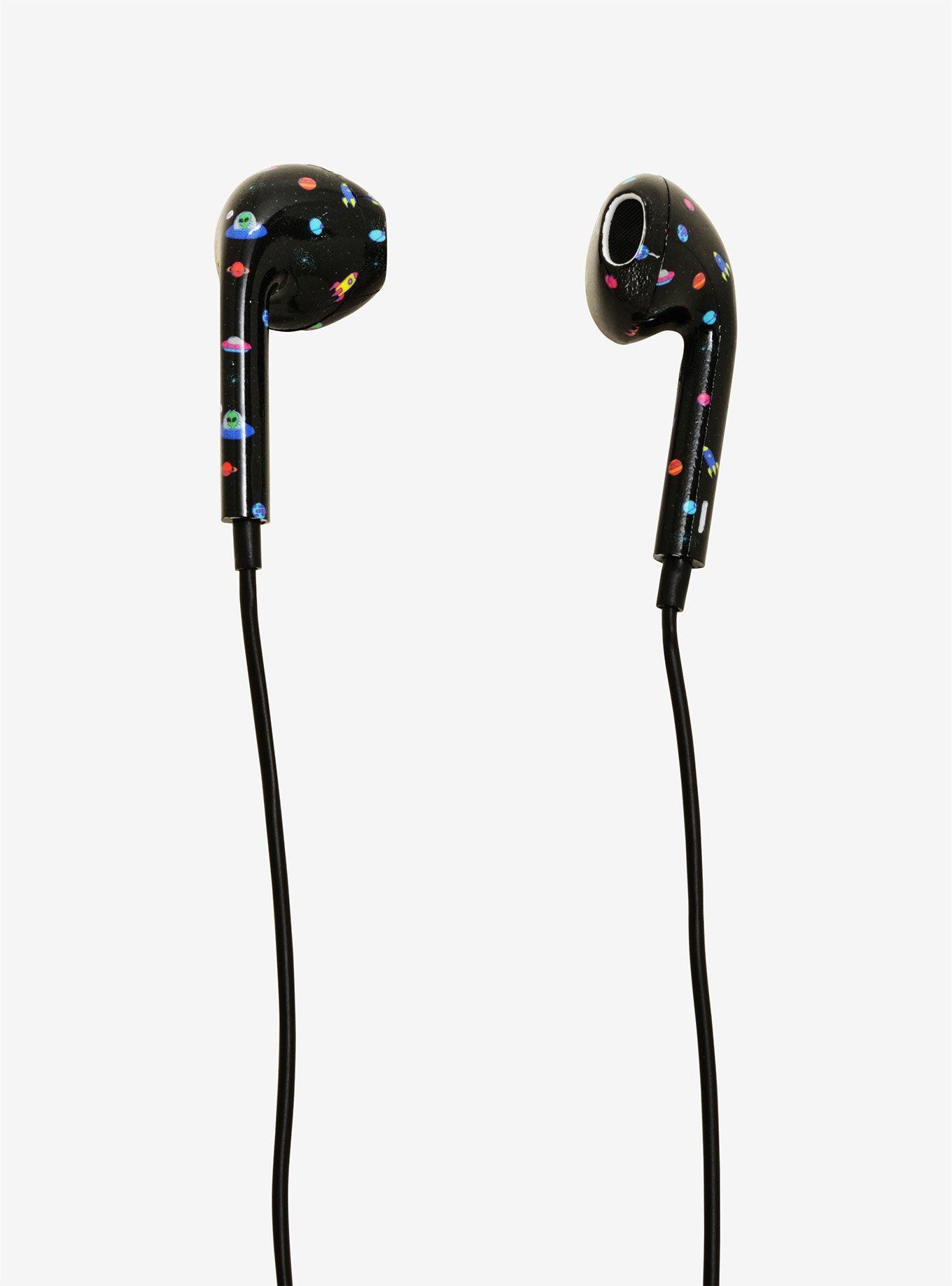 Space Print Earbuds With Microphone | BoxLunch