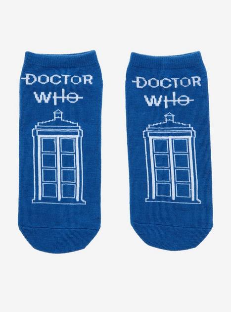Doctor Who TARDIS Logo No-Show Socks | Hot Topic