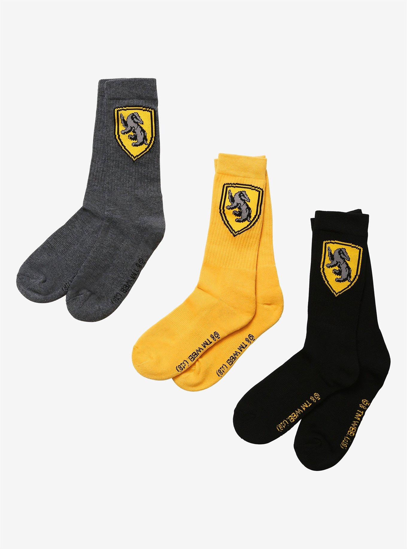 Harry Potter Hufflepuff Socks 3 Pair | BoxLunch