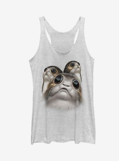 Star Wars Porg Eyes Girls Tanks - WHITE | Hot Topic