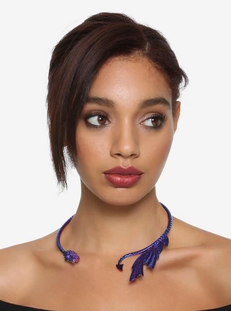 Dragon Anodized Collar Necklace | Hot Topic