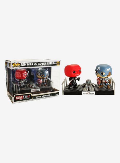 Funko Pop! Movie Moments Marvel Studios Red Skull Vs. Captain America ...