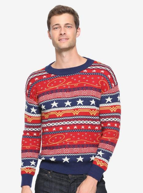 DC Comics Wonder Woman Holiday Sweater - BoxLunch Exclusive | BoxLunch